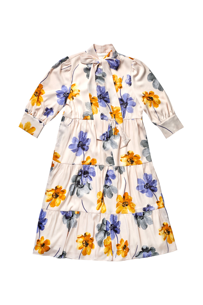 Riley Dress in Flower Print #8321BF FINAL SALE – Zaikamoya